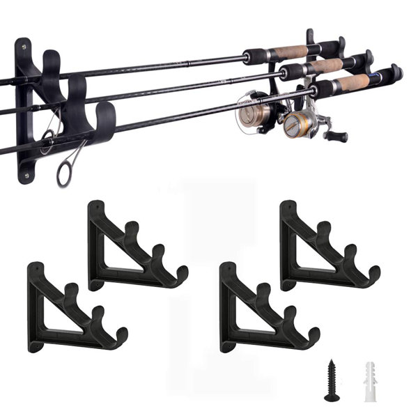Rebrilliant Horizontal Rod Rack For Fishing Rod Wall Rack Storage-Ultra ...