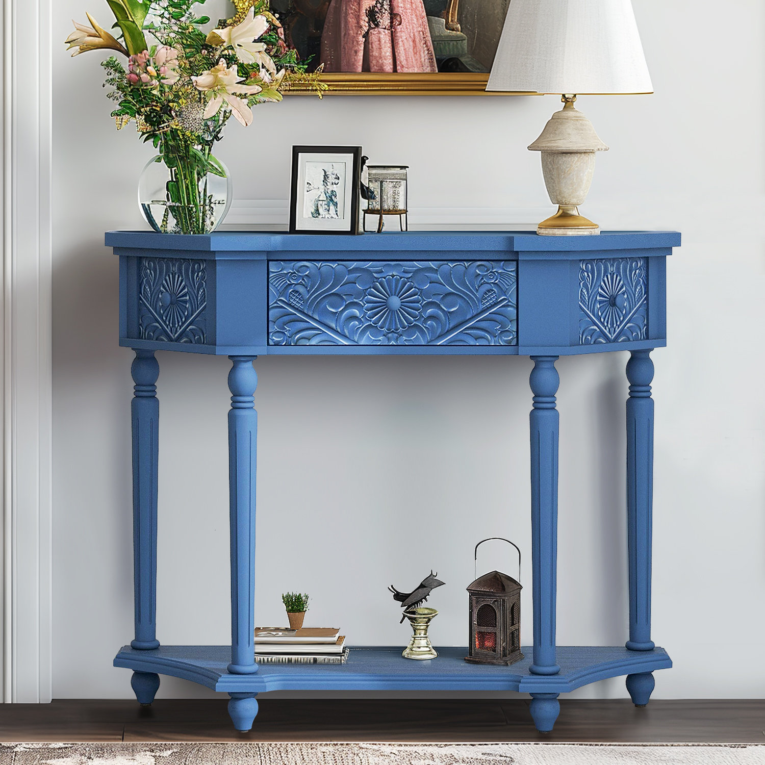 Alcott Hill® Elegant Carved Console Table | Wayfair