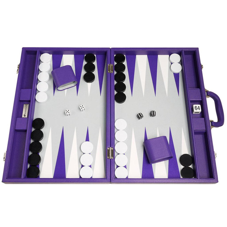 Silverman & Co. 2 Player Wool / Felt Backgammon | Wayfair