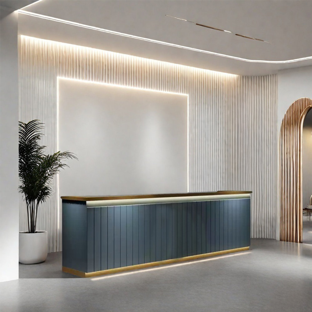 Artistic Soul XKX Premium Furniture Large Rustic Vintage Front Desk ...