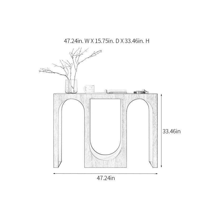 interanest Minimalist Art Console Table | Wayfair