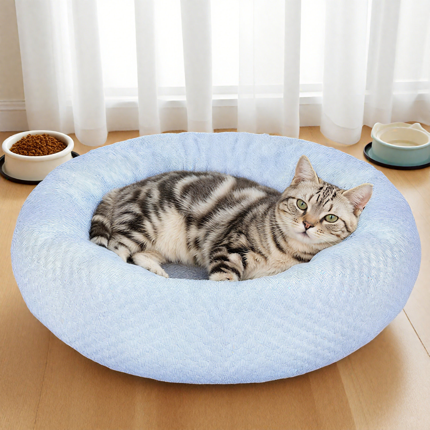 Archie & Oscar™ Cooling Donut Pet Bed For Cats & Puppies With Anti ...