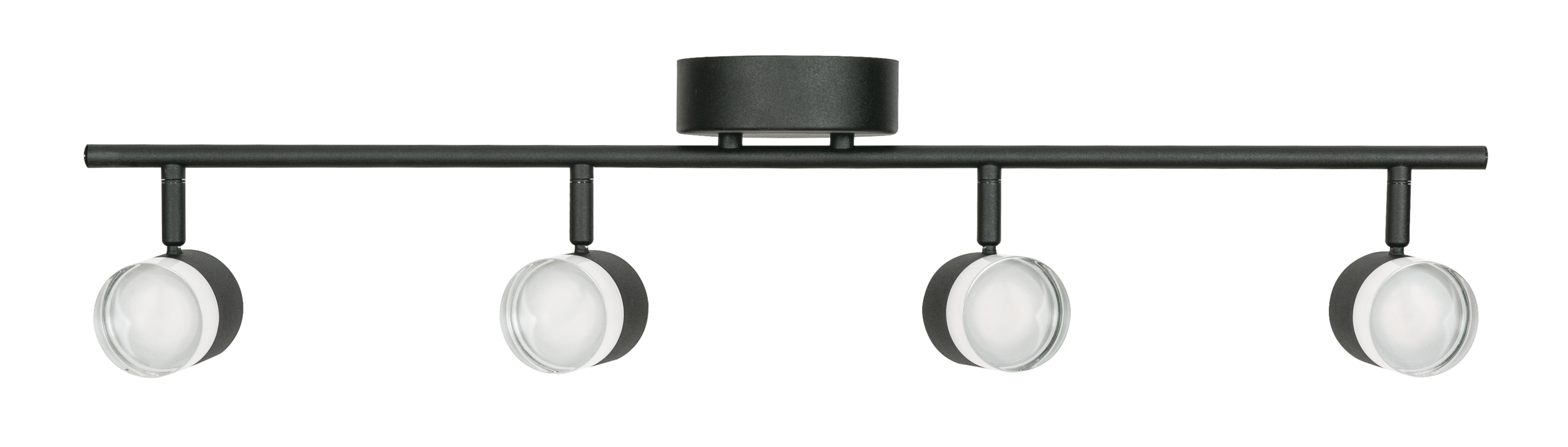 AFX Gregor 4 Light LED Fixed Rail - Black | Wayfair