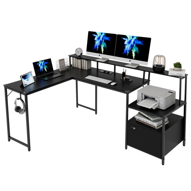 Borough Wharf Matcovich 160cm W L-Shaped Writing Desk & Reviews ...