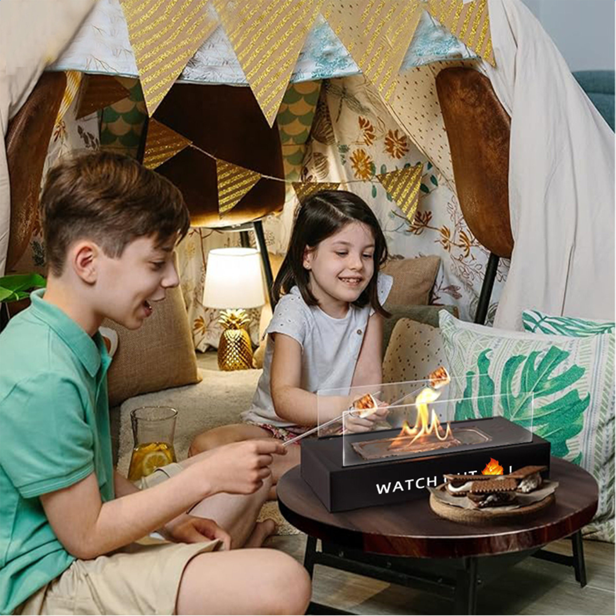 Yiwushigaofeidianzishangwuyouxiangongsi Tabletop Fire Pit Patio Balcony ...