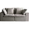 Latitude Run® Gray Modular Compression , 2 - Seat Corduroy Couch ...