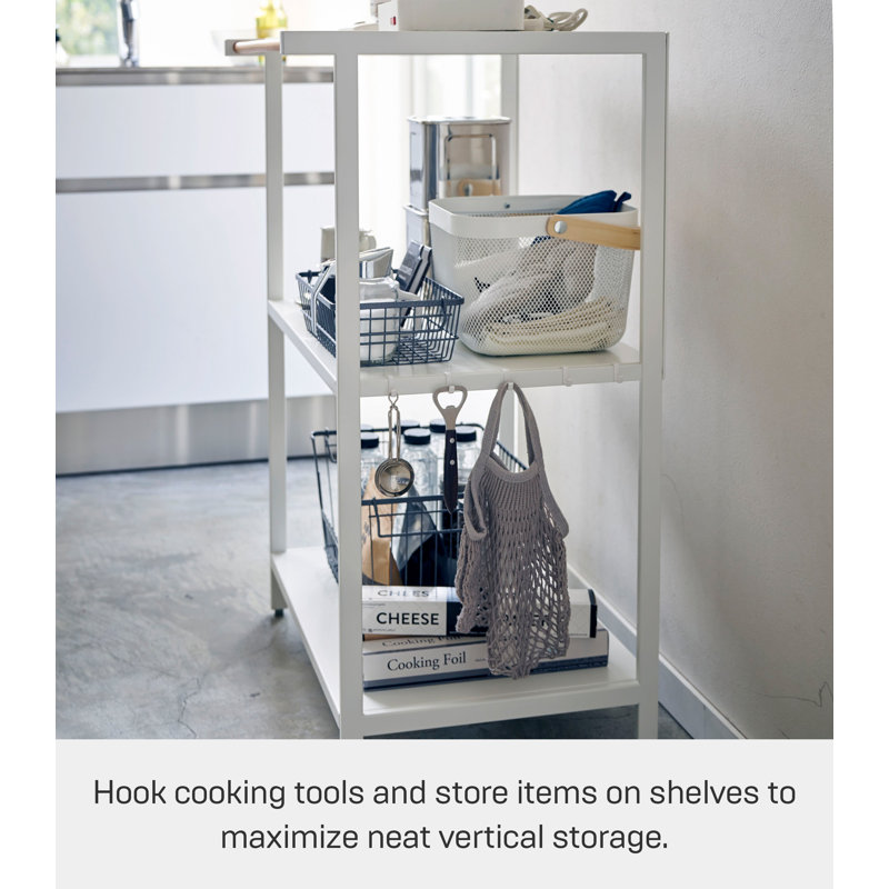 Yamazaki Home 3-Tiered Storage Rack - Kitchen Shelf Organizer, Short ...