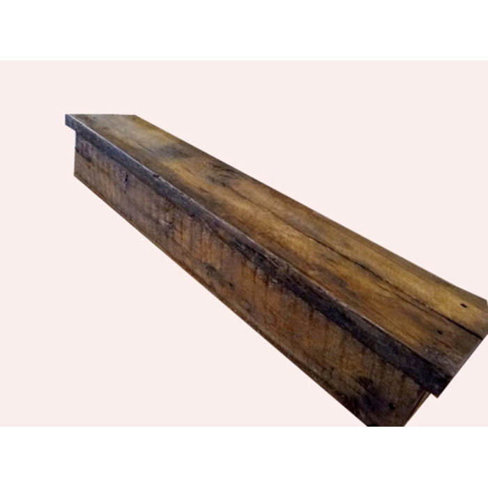 Creative Hardwoods Barn Wood Box Beam Fireplace Shelf Mantel & Reviews ...