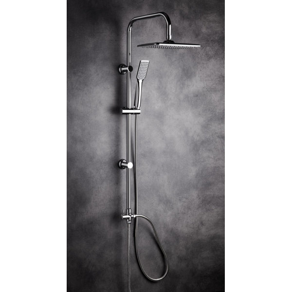 LANERI Bridge Column Complete Shower System with Dual Shower Head ...