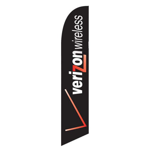 NeoPlex Verizon Polyester 138 x 30 in. Feather Banner | Wayfair