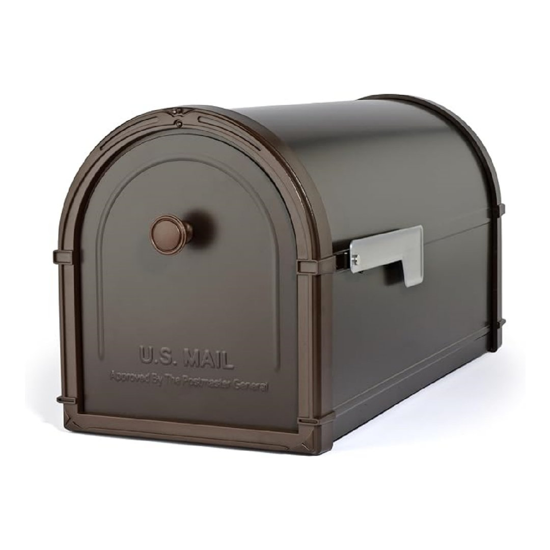 Home Moderne-N Mailboxes Bellevue Galvanized Steel Post Mount Mailbox ...