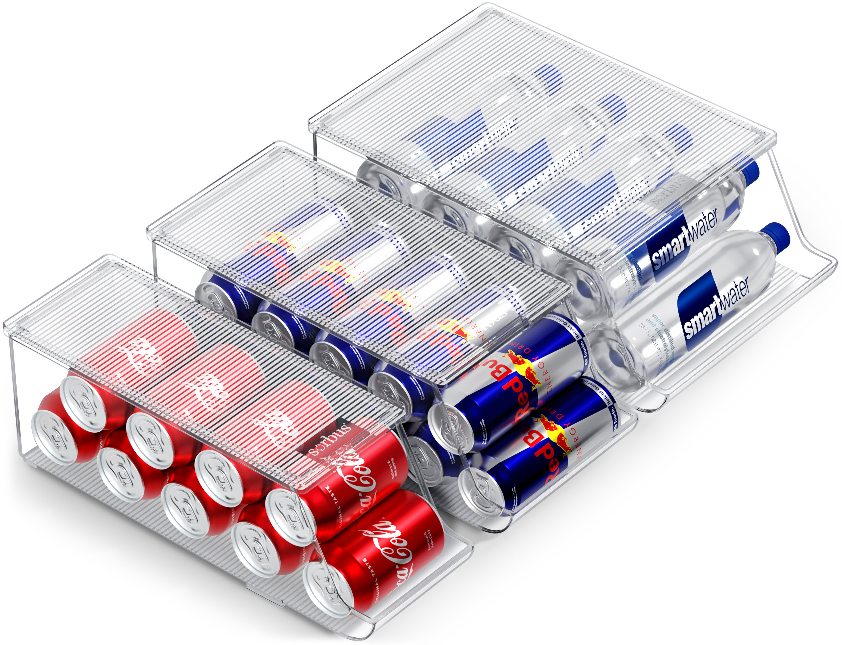 Sorbus 3 Piece Variety Pack Soda Can Organizer and Water Bottle ...