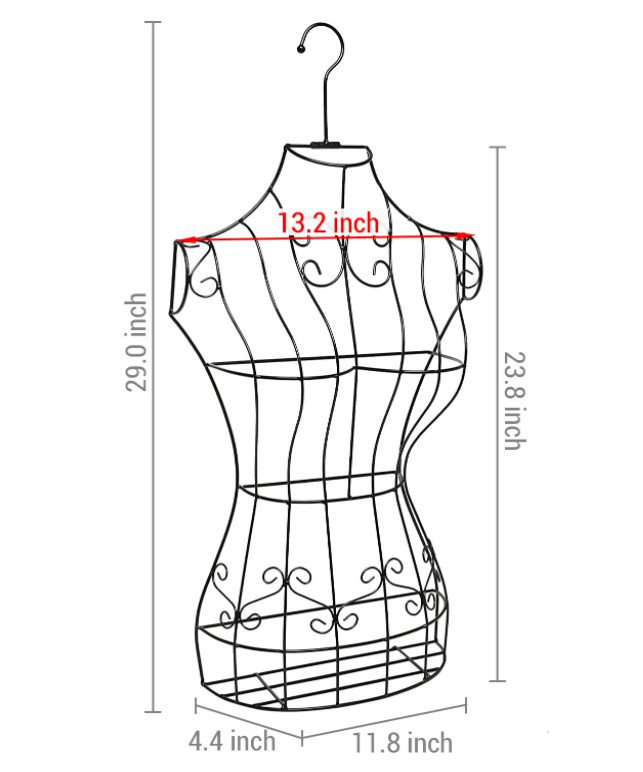 MyGift Metal Hanging Dress Form & Reviews | Wayfair