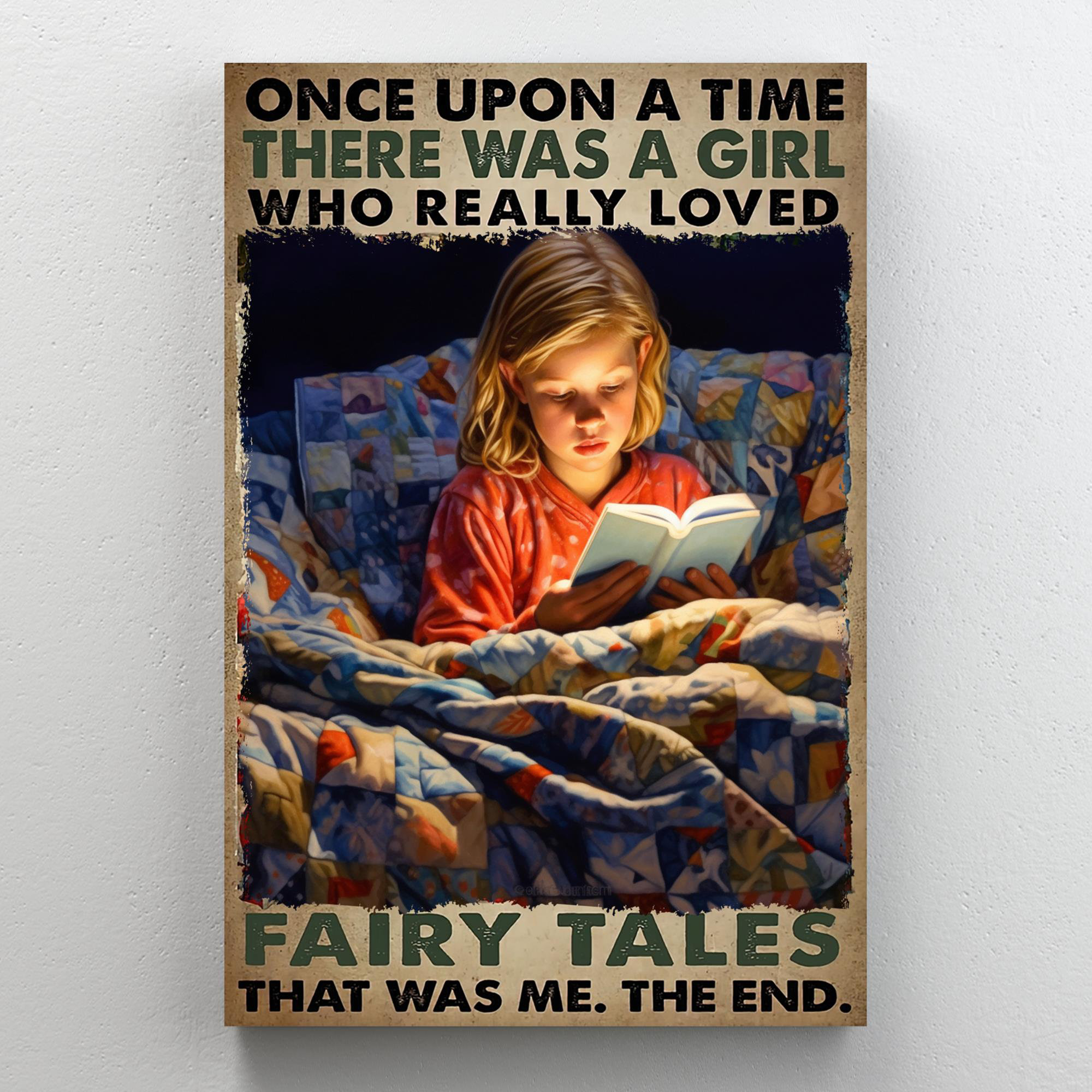 Trinx A Girl Who Really Loved Fairy Tales On Canvas Graphic Art | Wayfair