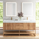 Better Vanity Victoria 72'' Double Bathroom Vanity with Acrylic Top ...