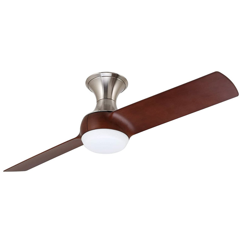 Luminance Brands 54" 2 - Blade LED Flush Mount Ceiling Fan with Remote ...