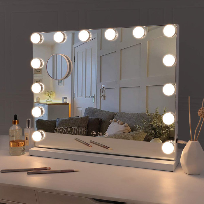Blue Elephant Rectangle LED Metal Mirror & Reviews | Wayfair.co.uk