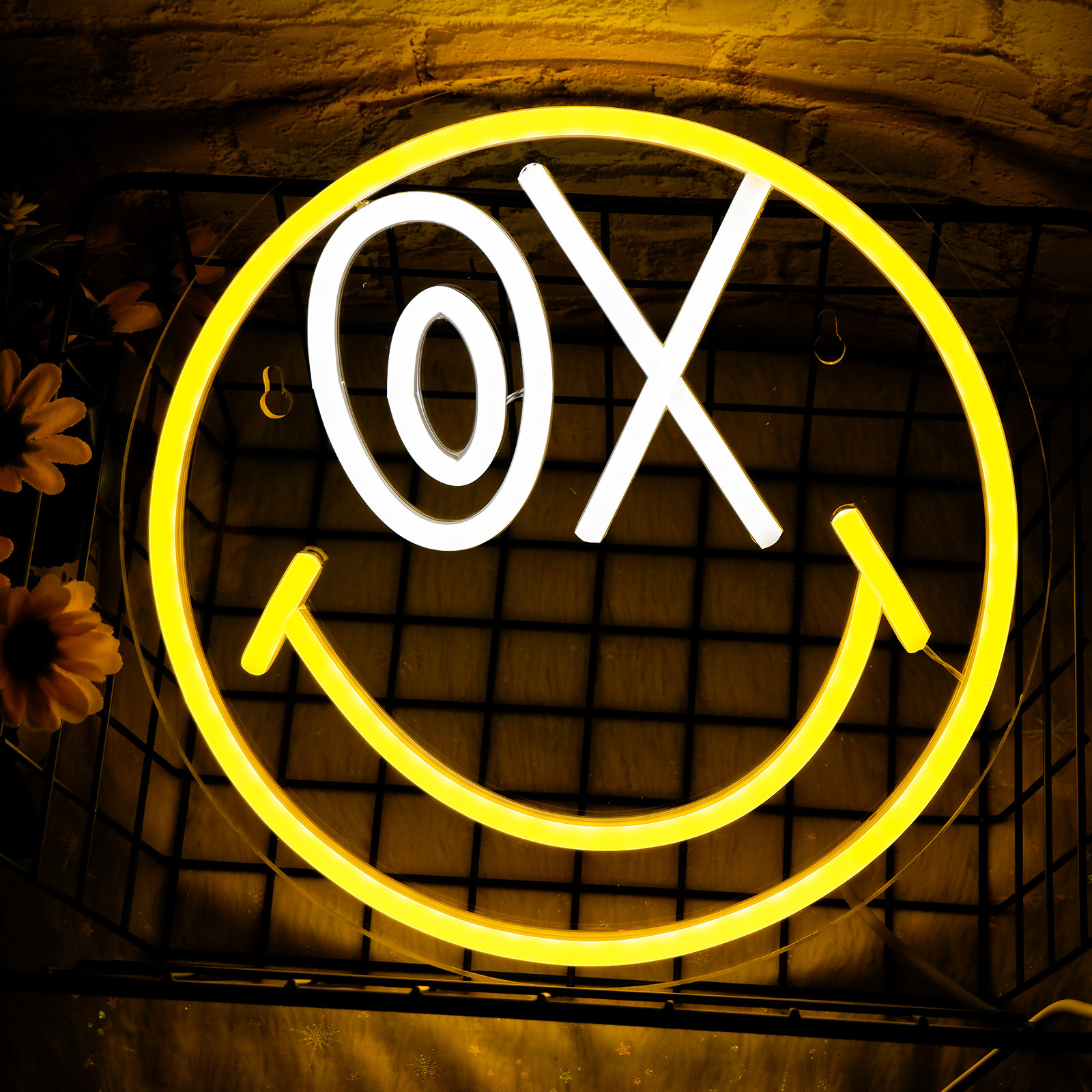 Ivy Bronx Smiling Face Led Neon Sign - Wayfair Canada