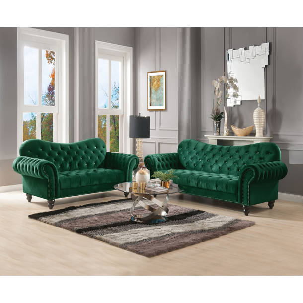Mercer41 Kohut Velvet Living Room Set | Wayfair