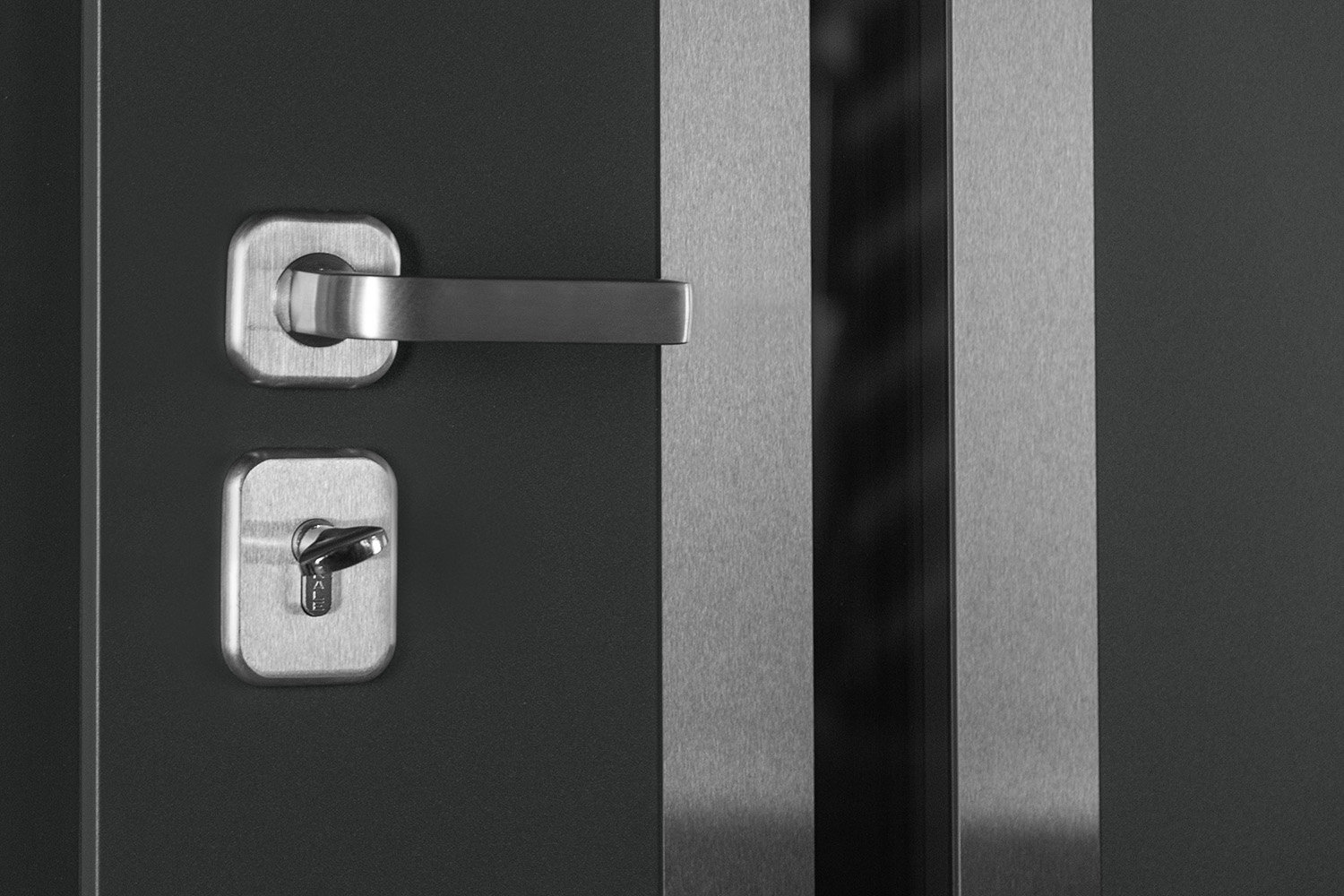 Nova Hardware Modern Exterior Entry Steel Door 36in x 80in - Inox S2 ...