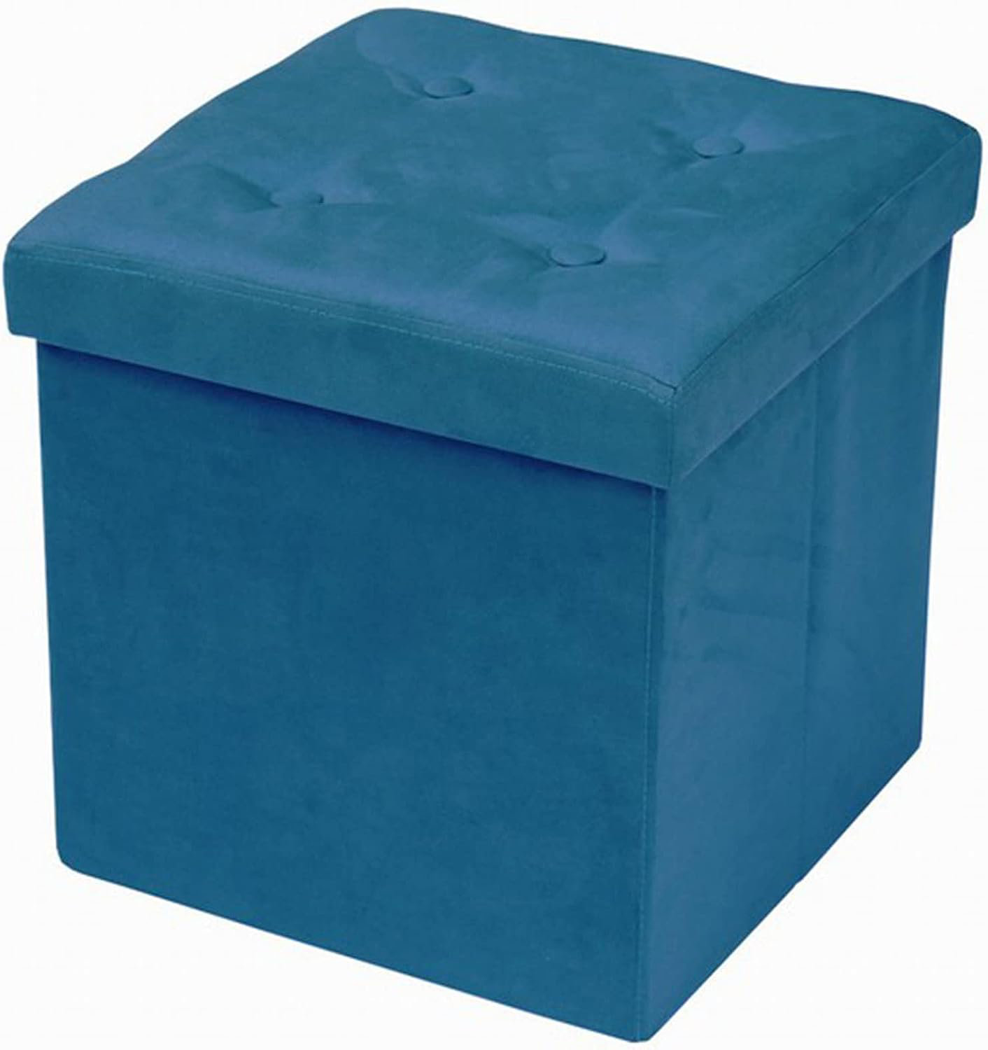 Ebern Designs Oralle Sorbus Faux Suede Upholstered Storage Ottoman Cube ...