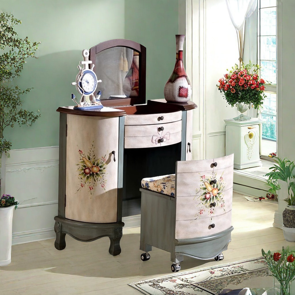 Canora Grey American Simple Makeup Table Dresser | Wayfair