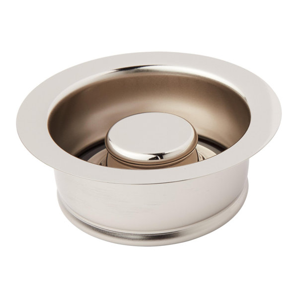 Signature Hardware 3-1/2" Brass Kitchen Garbage Disposal Flange and ...