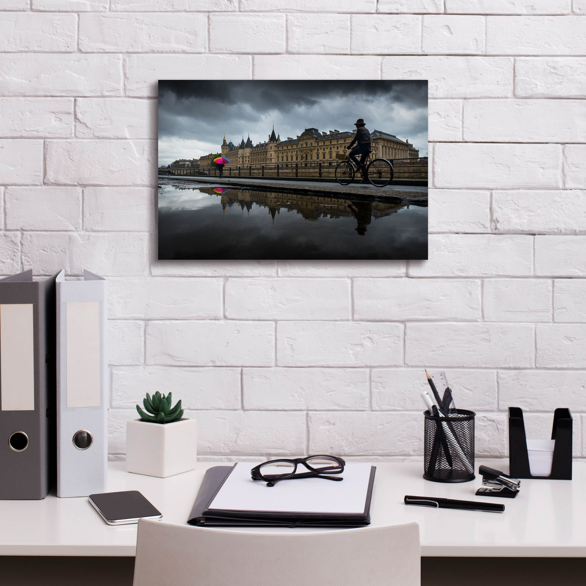 Ebern Designs Paris Authentic On Canvas by Mathieu Rivrin Print | Wayfair