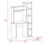 Latitude Run® Light Oak 6-Shelf Writing Desk With Built-In Bookcase ...