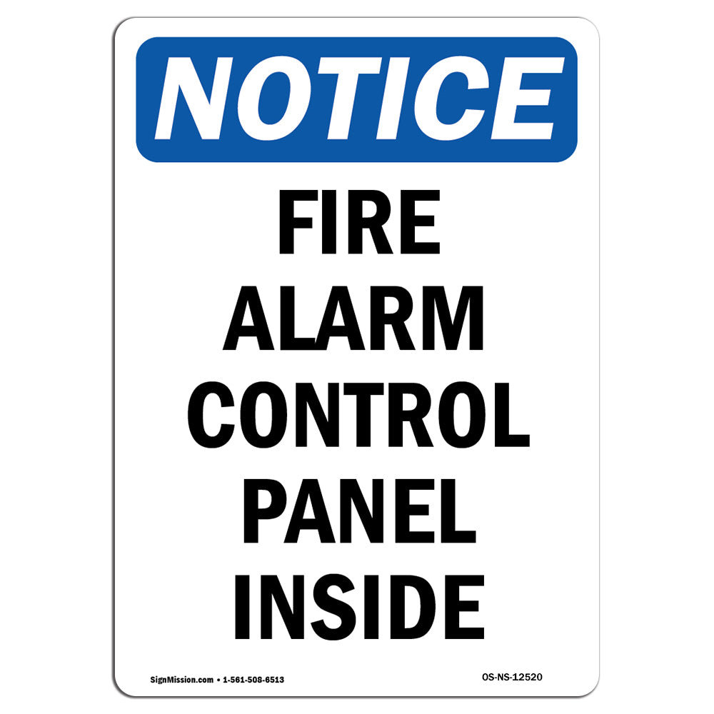 SignMission Fire Alarm Control Panel inside Sign | Wayfair