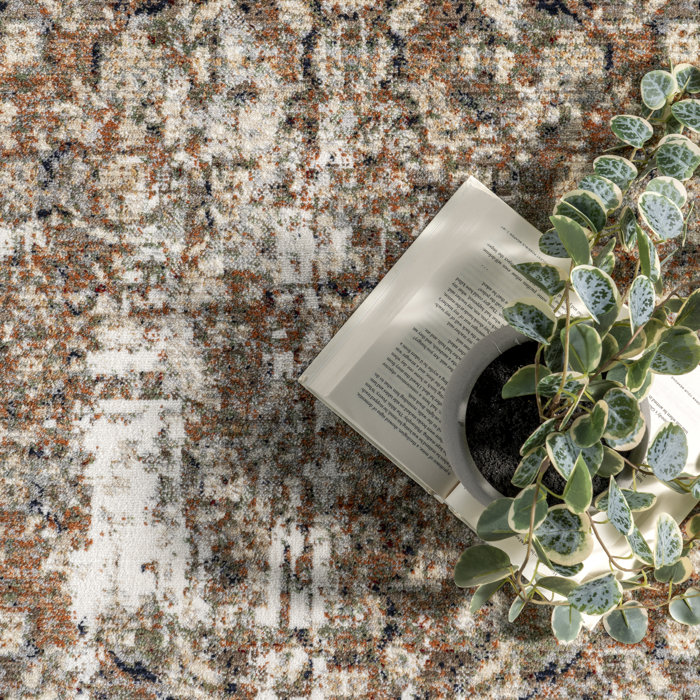 Bloomsbury Market Aagna Distressed Medallion Power Loom Performance ...