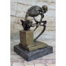 Trinx Skeleton Thinker Thinking Man Bronze Statue Sculpture Figure ...