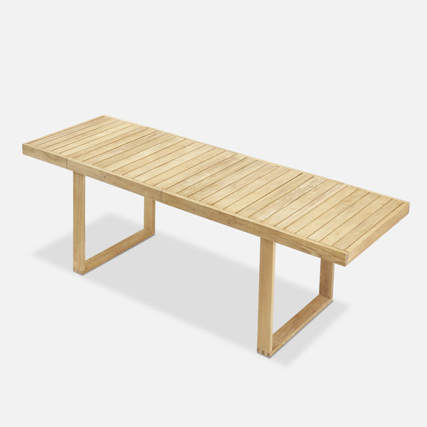 Latitude Run® Narcie Rectangular Acacia Outdoor Dining Table | Wayfair