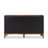 Hokku Designs 1pc Contemporary Walnut Finish Gold-Capped Legs 6-Drawers ...