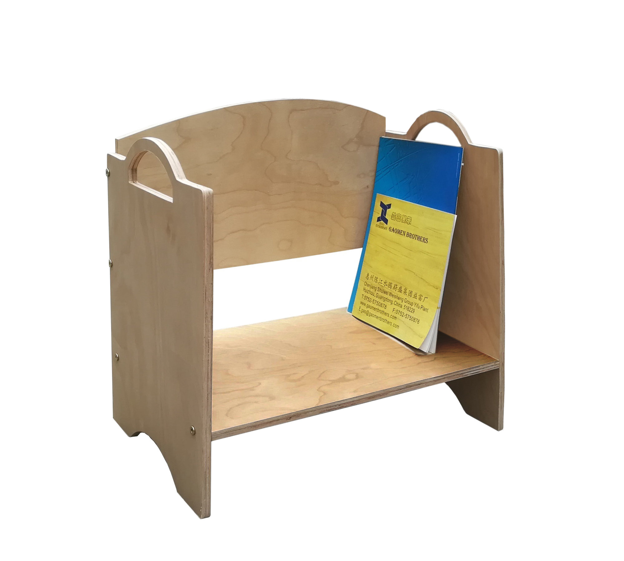 Winston Porter Stackable Bookshelf Wooden Book Rack Book Organizer ...