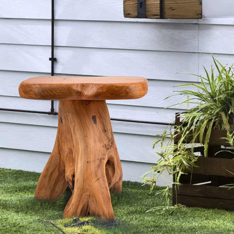 Loon Peak® Ejup Tray Top Tree Stump End Table | Wayfair