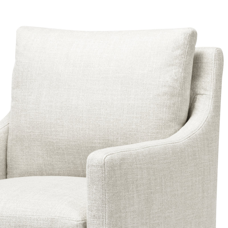 Latitude Run® Virlyn 19" Wide Modern Minimalist Linen Down Fill Dining ...