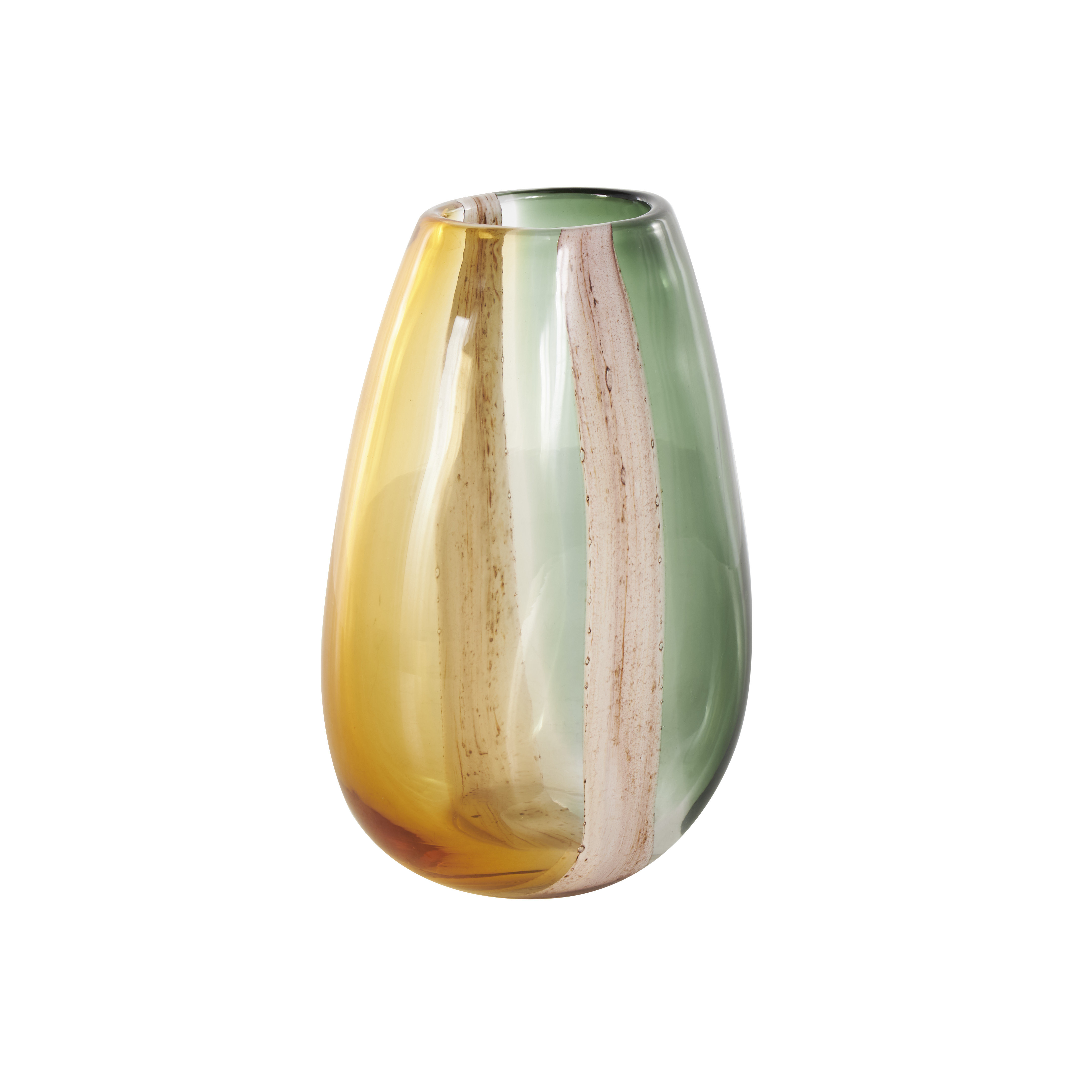 Ivy Bronx Northcrest Glass Ombre Decorative Multi Colored Vase with ...