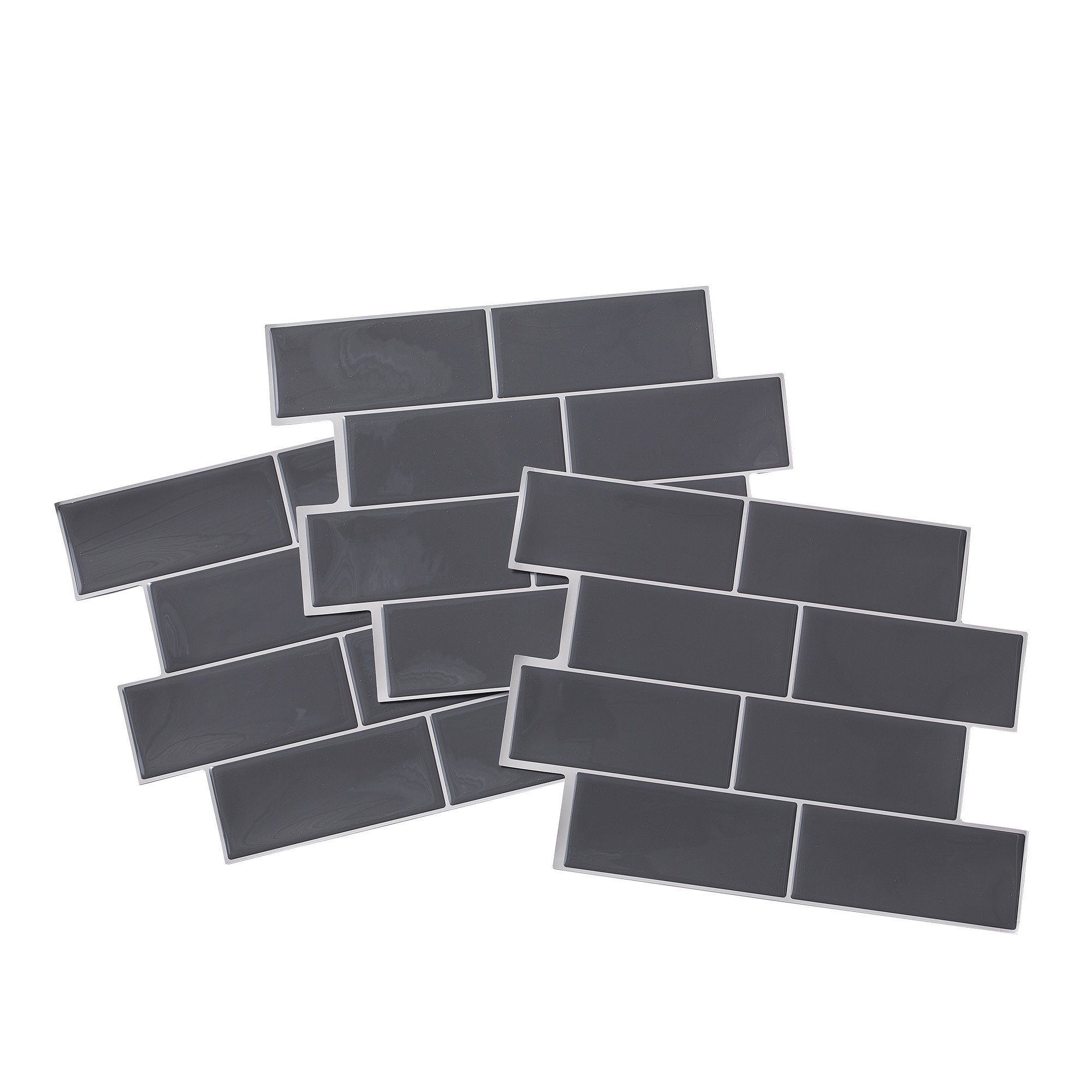 TackTile Tack Tile Peel & Stick Vinyl Backsplash Subway & Reviews | Wayfair
