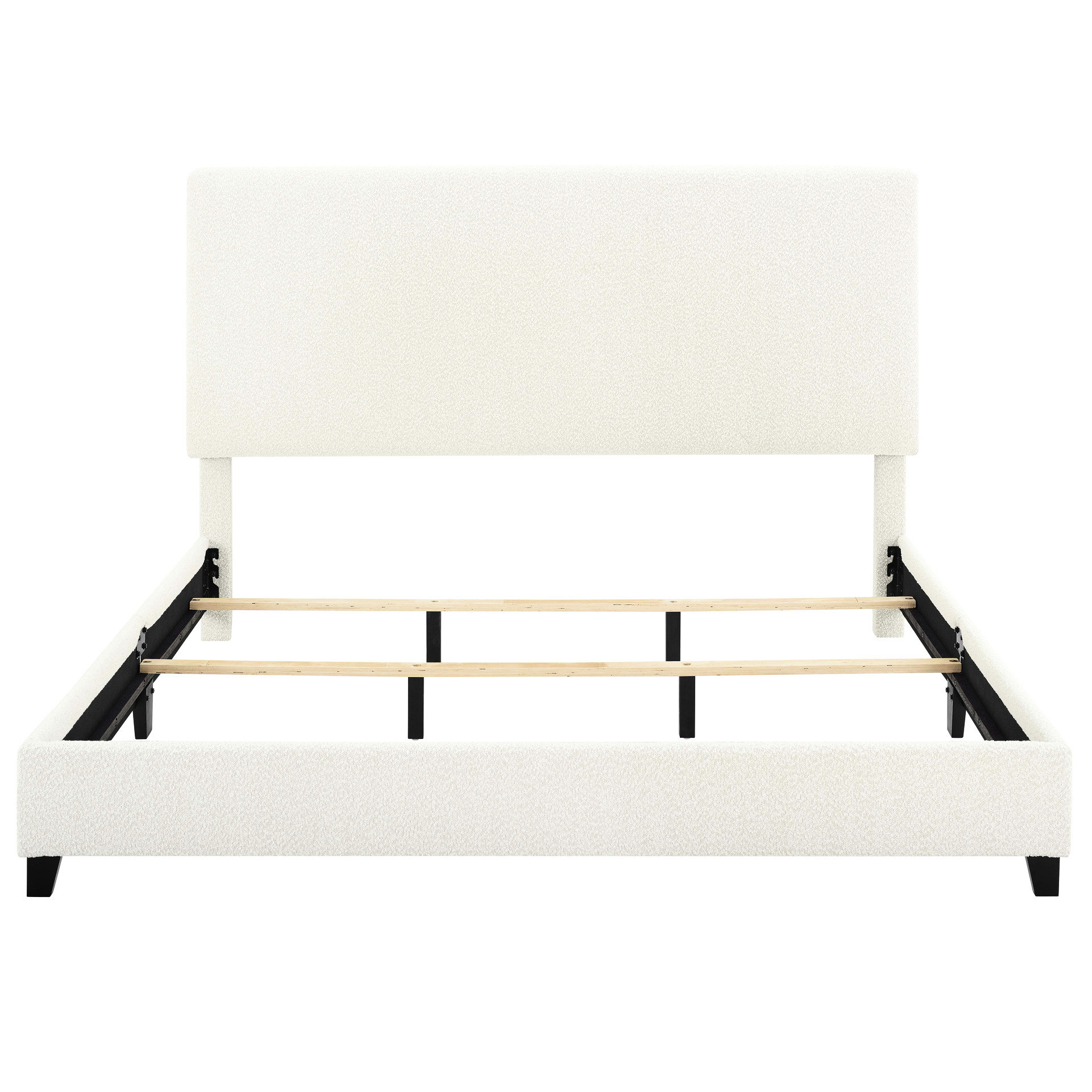 Latitude Run® White Upholstered Queen Bed - Laminated Veneer Lumber ...
