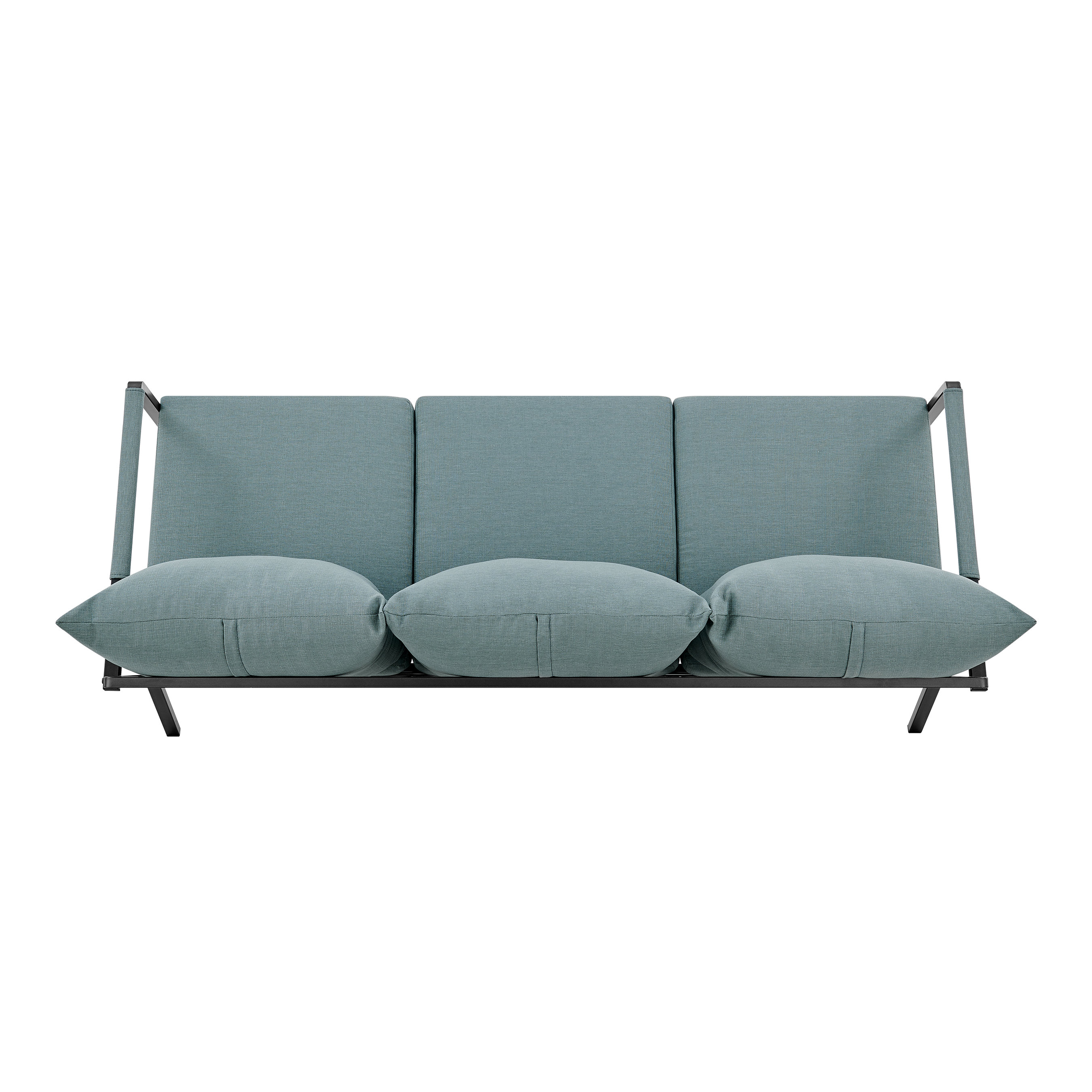 Wade Logan® Lutterworth 67" Wide Outdoor Wicker Patio Sofa with ...