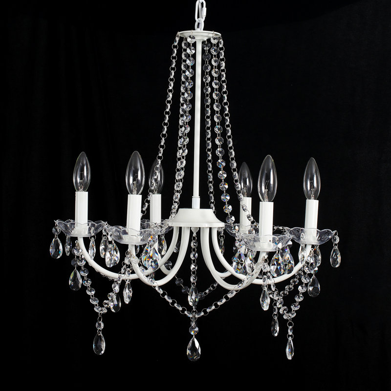 House of Hampton® Ellie-Paige 6 - Light Classic Chandelier with Crystal ...