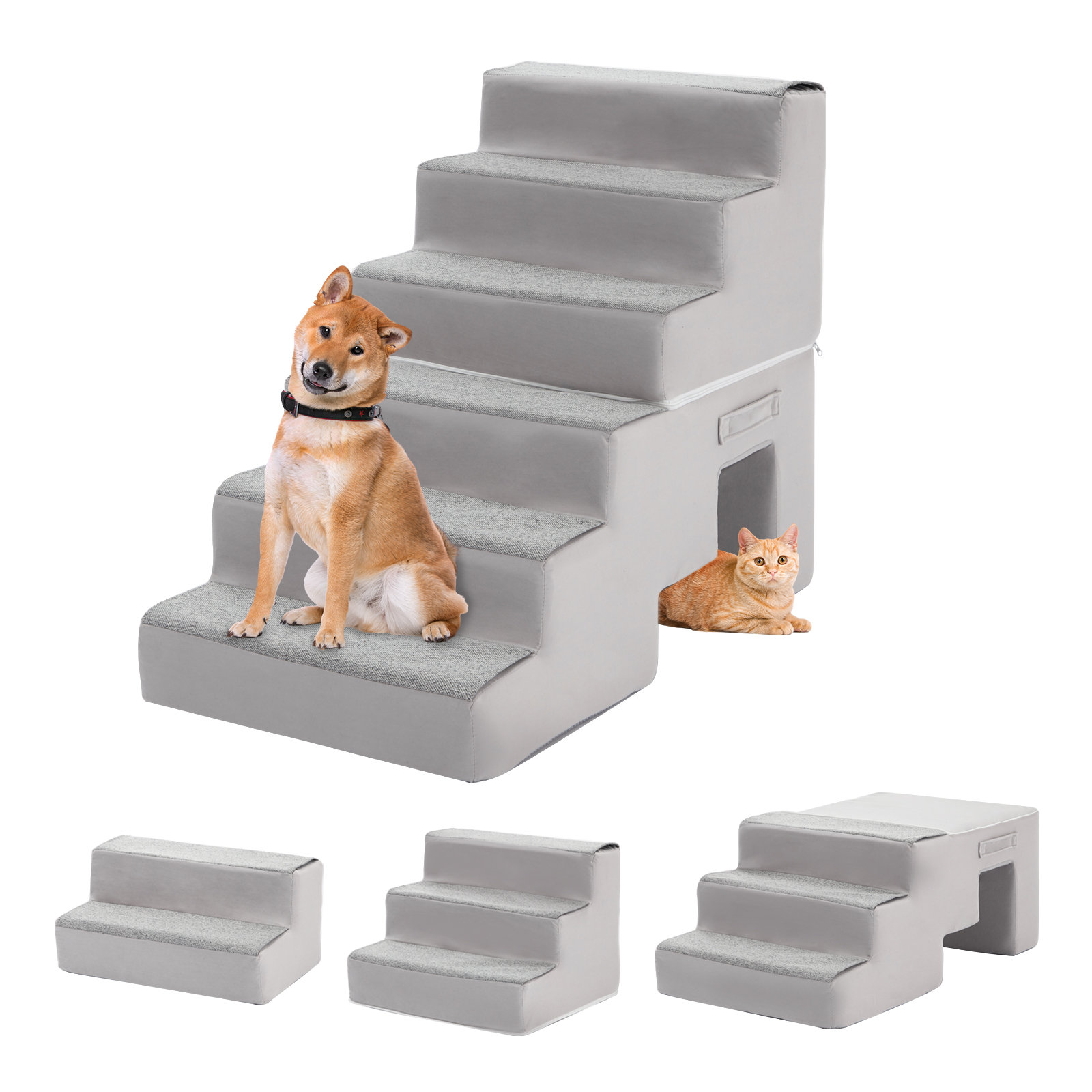 Tucker Murphy Pet™ Dog Stairs, 28 inch Dog Ramp for Small Dogs and Cats ...