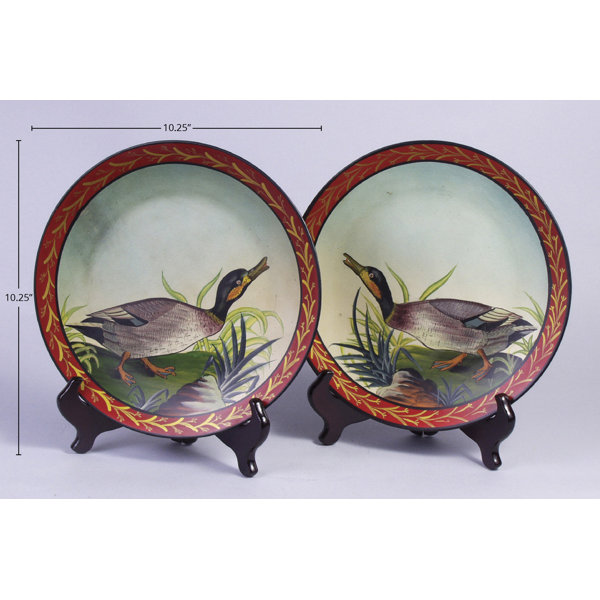 AA Importing Duck Plate Set with Stands | Wayfair