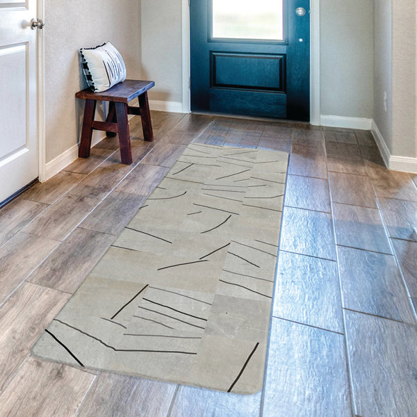 Brayden Studio Runner Avoree Abstract Machine Woven Runner 68cm X 235cm ...