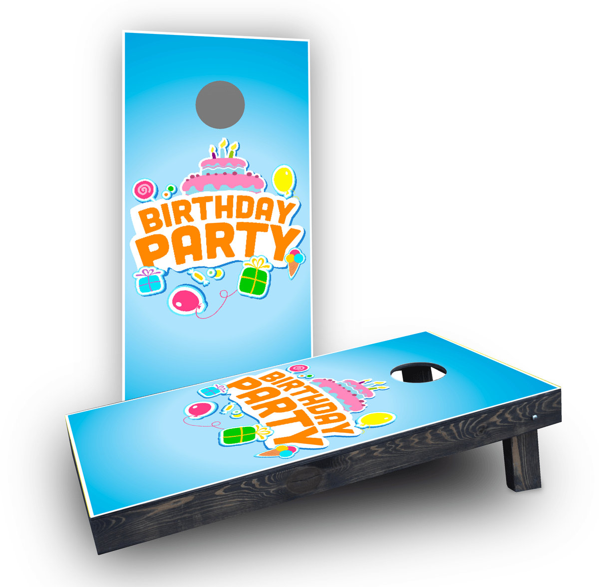Custom Cornhole Boards Birthday Party Cornhole Game Set | Wayfair