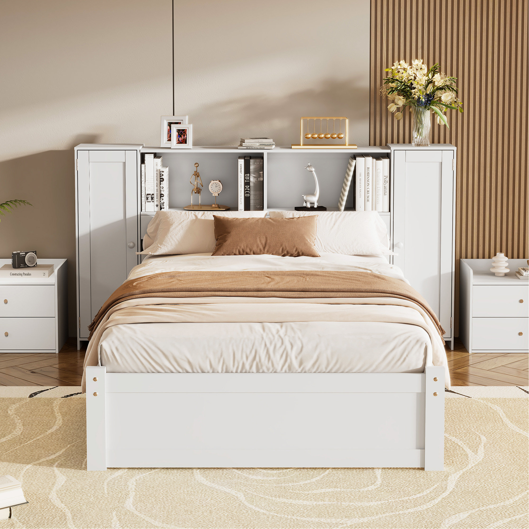 Red Barrel Studio® Comfortable Twin Size Platform Bed With Practical ...