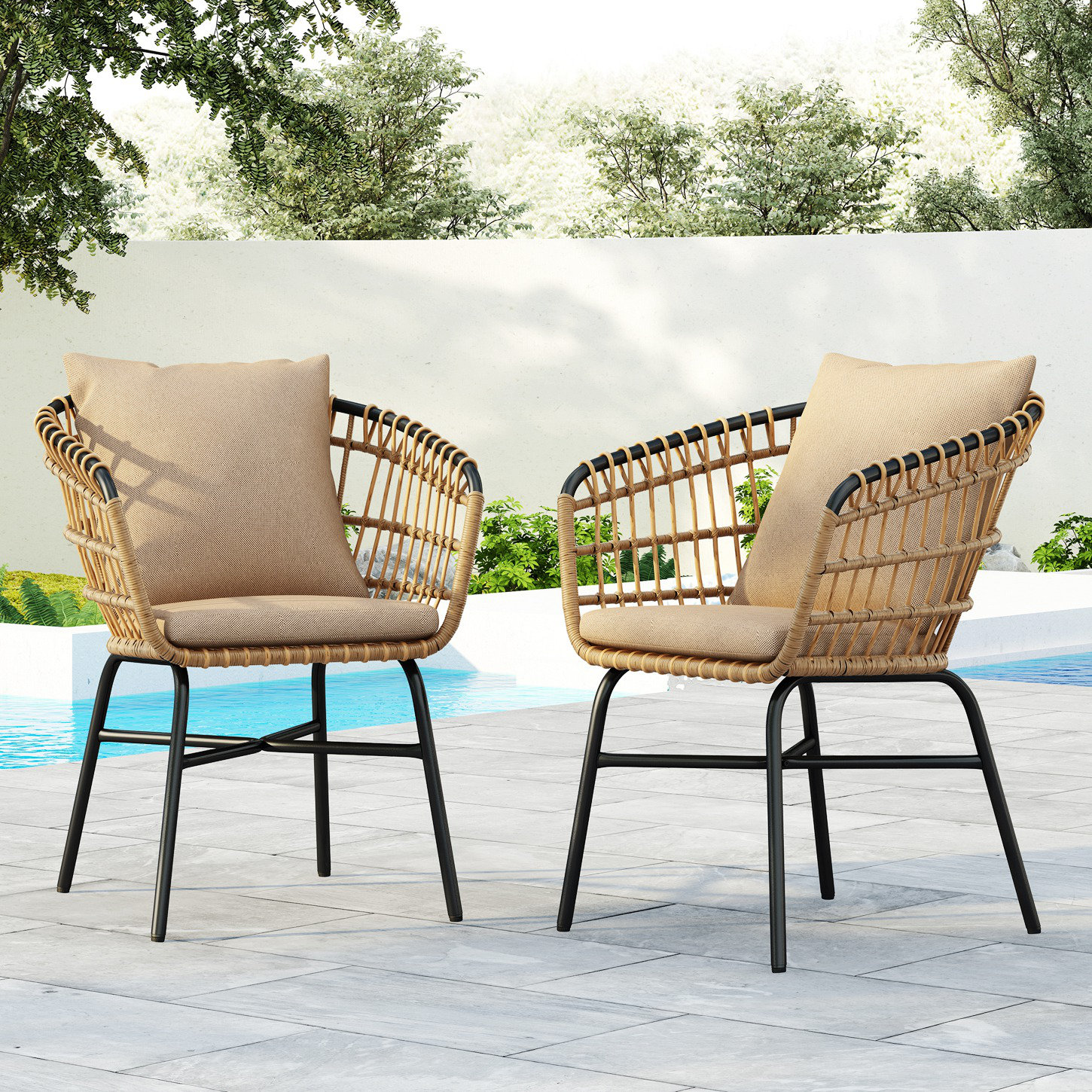 Bay Isle Home™ Avea Outdoor 17'' Stool | Wayfair