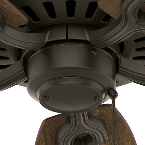 Hunter Fan 52" Builder Elite 5 - Blade Standard Ceiling Fan with Pull ...