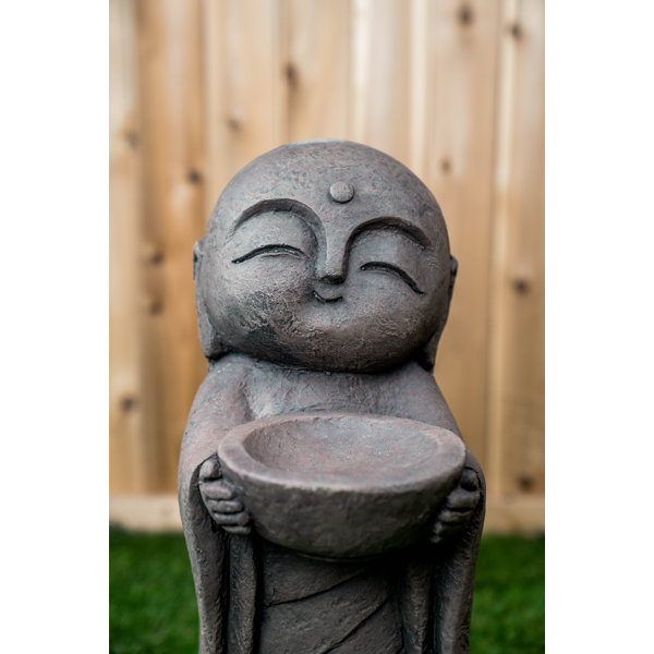 Hi-Line Gift Ltd. Lucky Japanese Jizo with Bowl | Wayfair